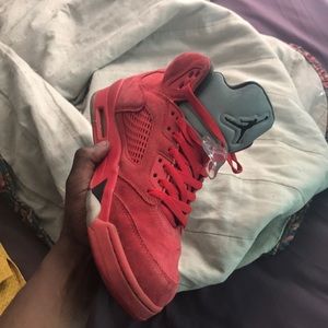 Jordan | Shoes | Jordan Retro Red Suede 5s | Poshmark